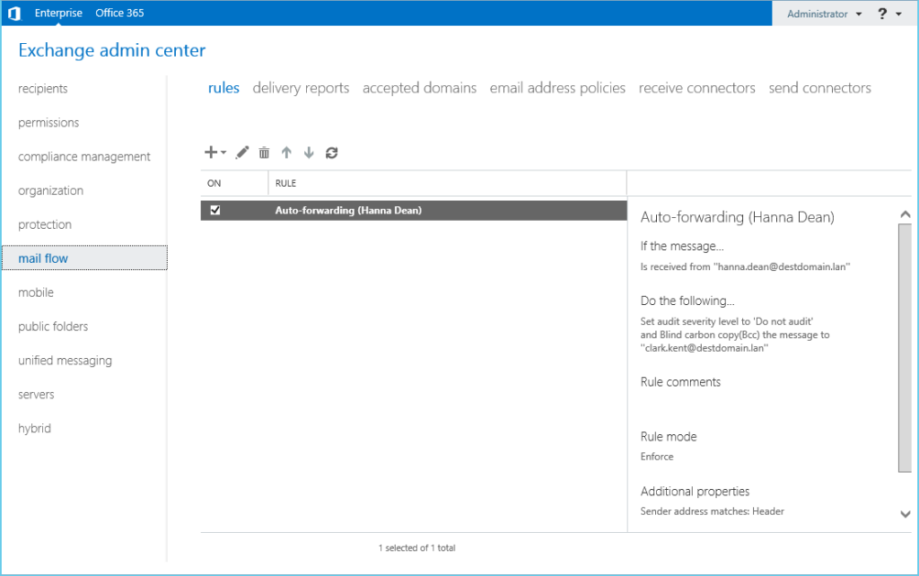 Nachrichtenflussregeln in Exchange: Schneller Überblick