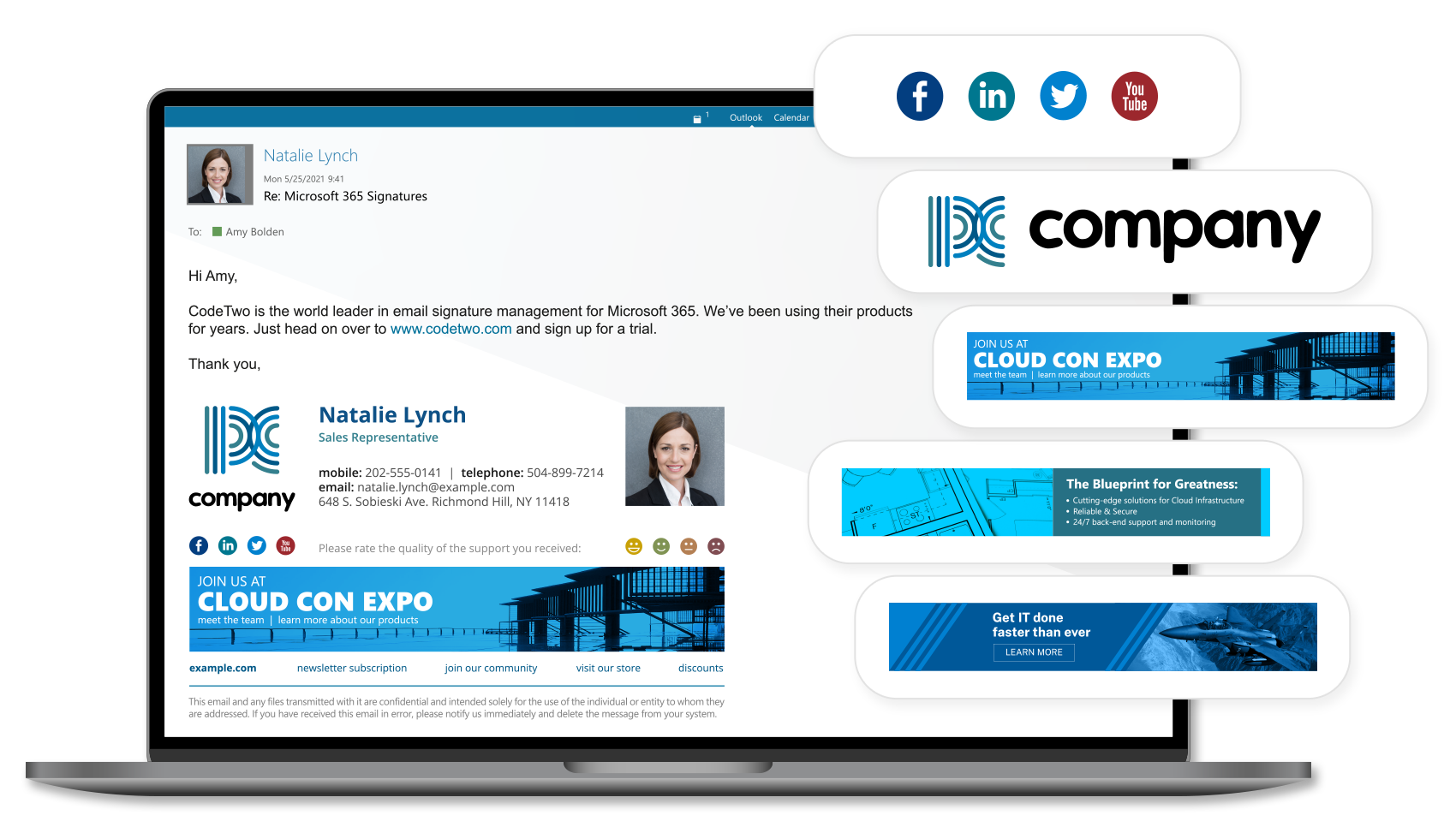 Fügen Sie attraktive Grafiken zu Ihren Signaturen