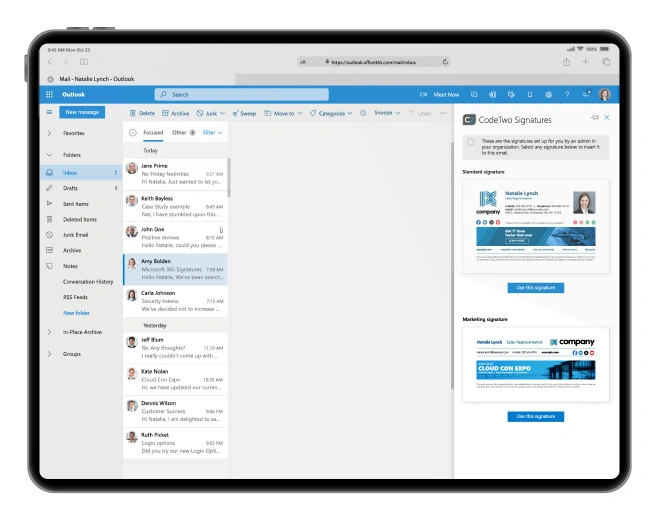 Software für E-Mail-Signaturverwaltung in Office 365 | CodeTwo
